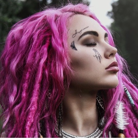 Accessories | Human Hair Latch Hook Rose Pink Dreadlocks For Sale ...